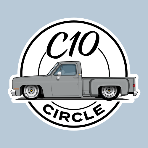 NEW C10 Circle Truck Sticker - Third Generation Squarebody Stepside ...